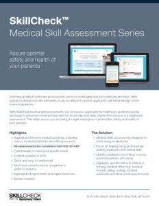 SkillCheck™ Medical Skill Assessment - Symphony Talent